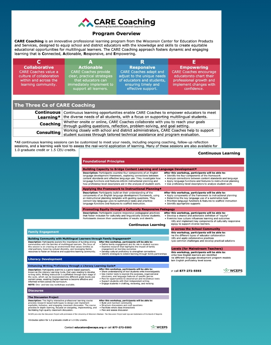 CARE Coaching Program Overview - Pathways