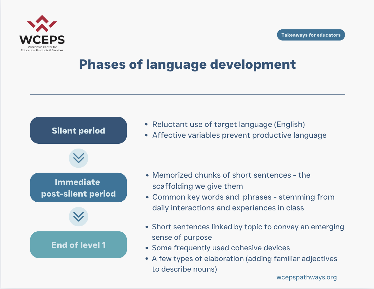 Supporting Newcomers: What are the different phases of language development - Pathways